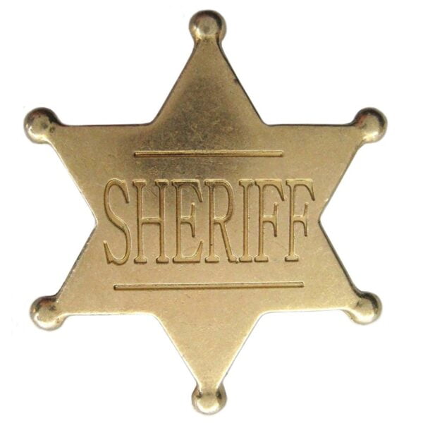Etoile Sheriff Plaque Broche - Accessoire western - Denix | RMC